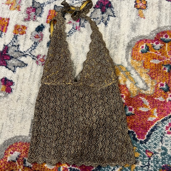 Tops | Vintage 200s Y2k Crochet Halter Top | Poshmark